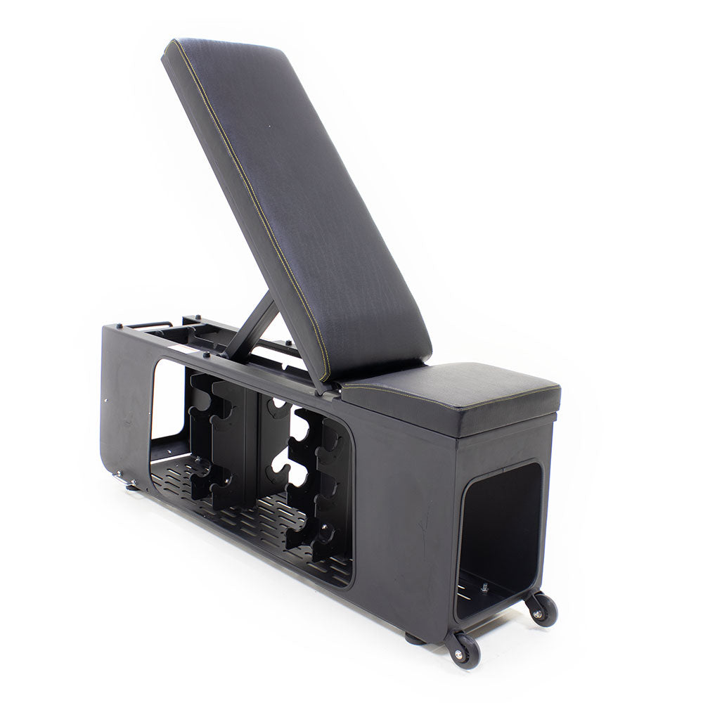 Studio Adjustable Bench with Storage with Battle Rope Anchor