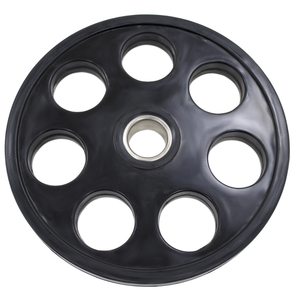 Powercore 7 Hole Rubber Coated Weight Plate (Olympic Size) 2.5-25kg