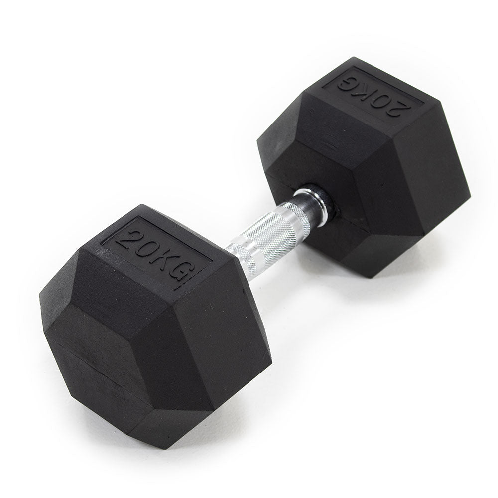 Rubber Hexagon Dumbbell | Gym Equipment | MiFitness UAE